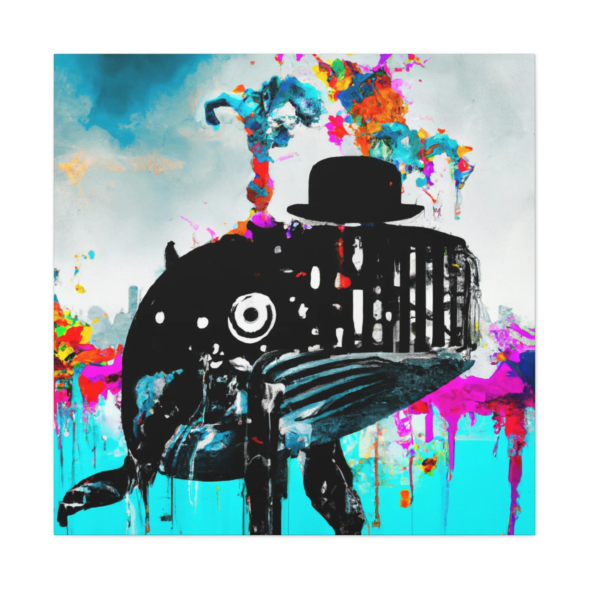 Steampunk Whale Mechanism - Canvas - Walmart.com