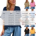 ChaoHeng Womens Casual Tops Womens Casual Tops V Neck Short Sleeve ...