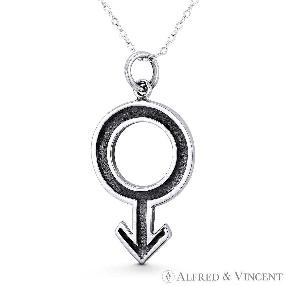 God of War Mars Male Gender Symbol Astrological Charm 37x19mm (1.5x0 ...