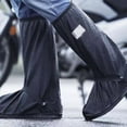 Aellinatey Rainproof Overshoes Elastic PVC Boot Covers Zippered For ...