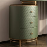 43" Elegant Green Makeup Vanity Table with LED Lighted Mirror and Solid ...