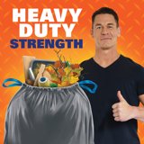 Hefty Steelsak Ultra Strong Large Garbage Sacks, Heavy Duty, Gray ...