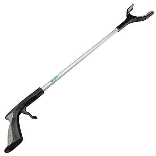 Vive Reacher Grabber 32" - Extra Long Mobility Aid - Rotating Hand ...