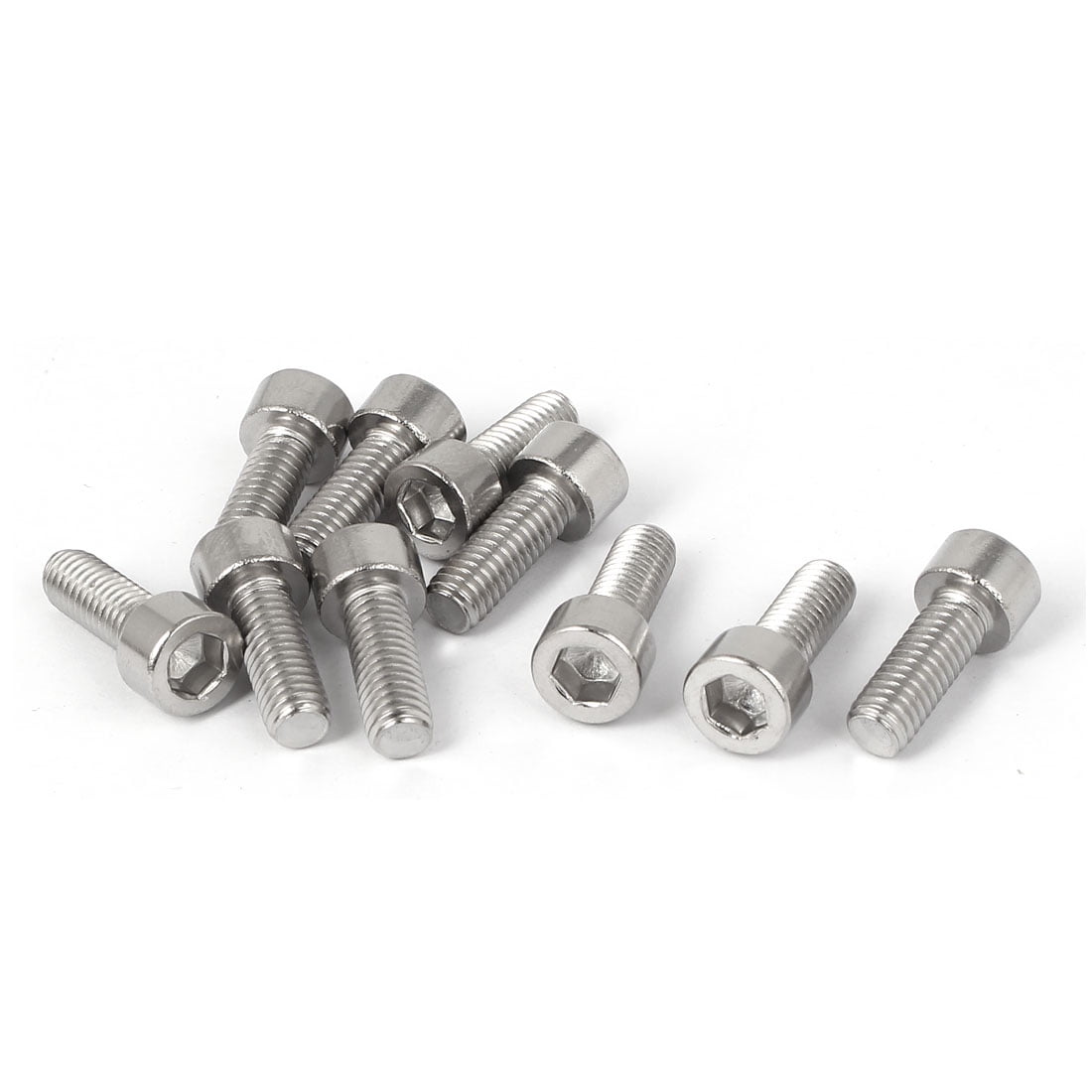 10 Pcs M6x16mm 316 Stainless Steel Hex Socket Head Cap Screws Fasteners ...