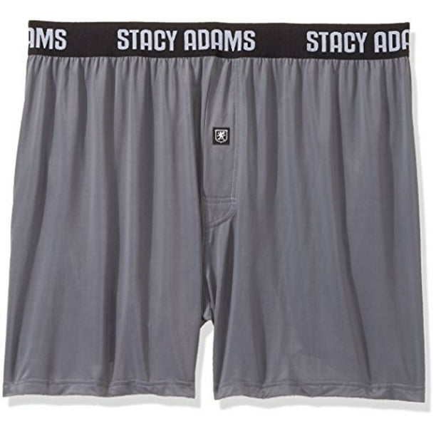 Stacy Adams Men's Big and Tall Boxer Short Sizes, Gray, 3X-Large ...
