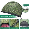 Carpa de Viaje Impermeable para una Persona con Protección UV ...