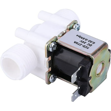 Lepai Water Inlet Solenoid Valve, G1/2 NC Plastic Electric Solenoid ...
