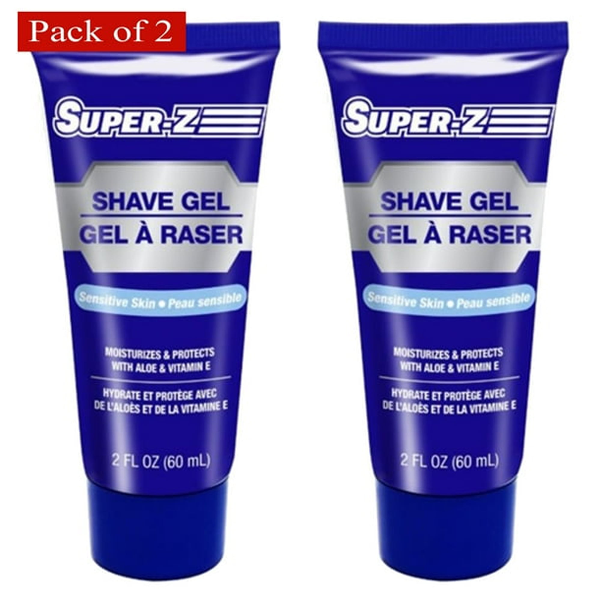 Click here for Super-Z Shave Gel Sensitive Skin 60ml (Pack Of 2) prices
