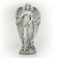 Alpine Corporation 31 inches Outdoor Angel Statue for Garden, Stone ...