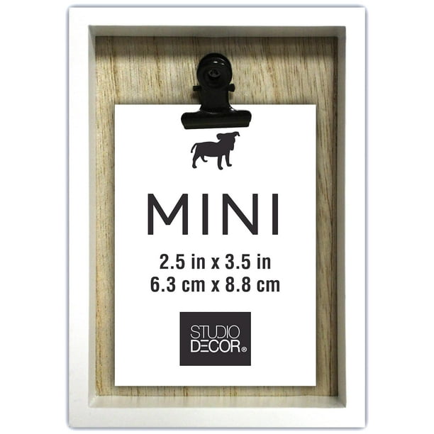 24 Pack: White Deep Box 2.5" x 3.5" Mini Clip Frame by Studio Décor ...