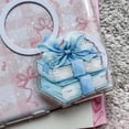Blue Stacked Books Acrylic Phone Grip – Blue Coquette Socket – Gift for ...