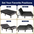 Power Adjustable Bed Frame Zero Gravity Base with Wireless Remote ...