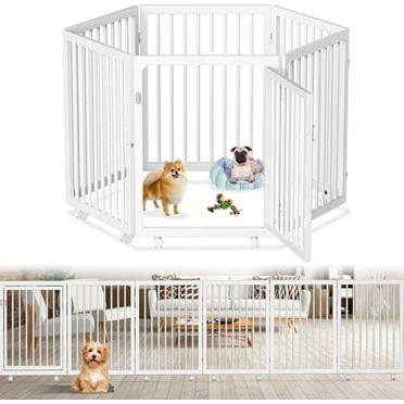 RYPetmia Heavy Duty Dog Playpen, 31.5” Height, 6 Panels, Indoor/Outdoor ...