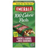 Emerald Nuts Mixed Snack, Cashews & Almonds with Dried Cranberries, 100 ...