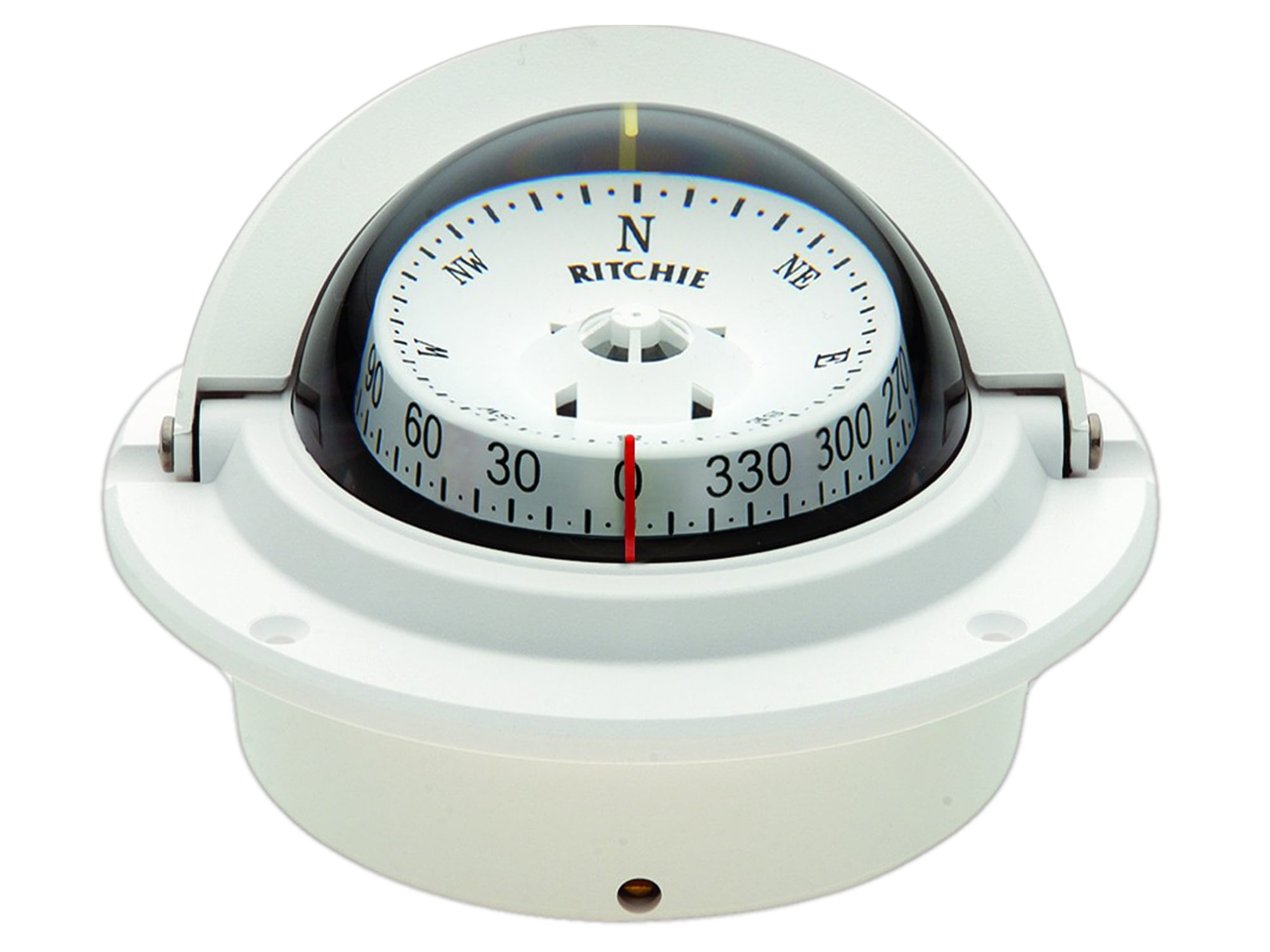 Ritchie White Voyager Flush Mount Marine Power Boat Compass - (F-83W ...