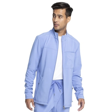 Cherokee Infinity Men Scrubs Jacket Zip Front CK332A, S, Ciel | Walmart ...