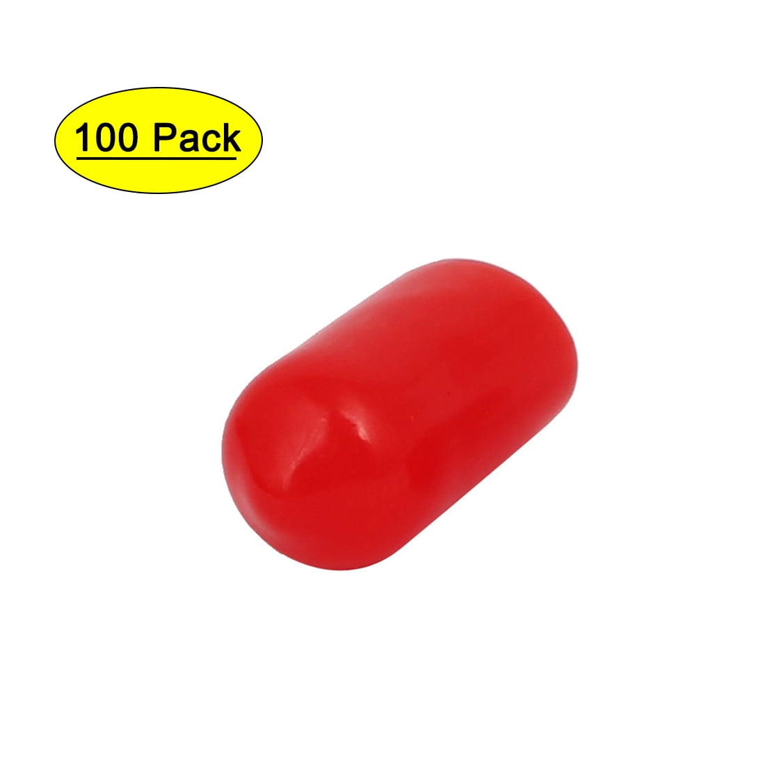 Uxcell 8mm Inner Dia Rubber Insulated End Cap Screw Thread Protector ...