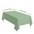 2 Pack Rectangular Gingham Tablecloth 54 x 108 Inches Sage Green and ...