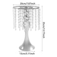Versatile Metal Flower Arrangement Stand, 13.8in Height Elegant Wedding ...
