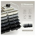 12-Drawer Rolling Storage Cart, Mobile Utility Cart on Wheels ...