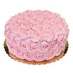 DEZICAKES Large Pink Rosette Fake Cake Display 9" Faux Cake- Decoration ...