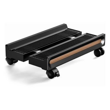 Femond Height Adjustable Computer Tower Stand, Mobile PC Stand 2-Tier ...