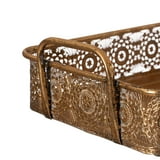 Walmart Extra Large and Small Decorative Metal Gold Rectangular Serving ...
