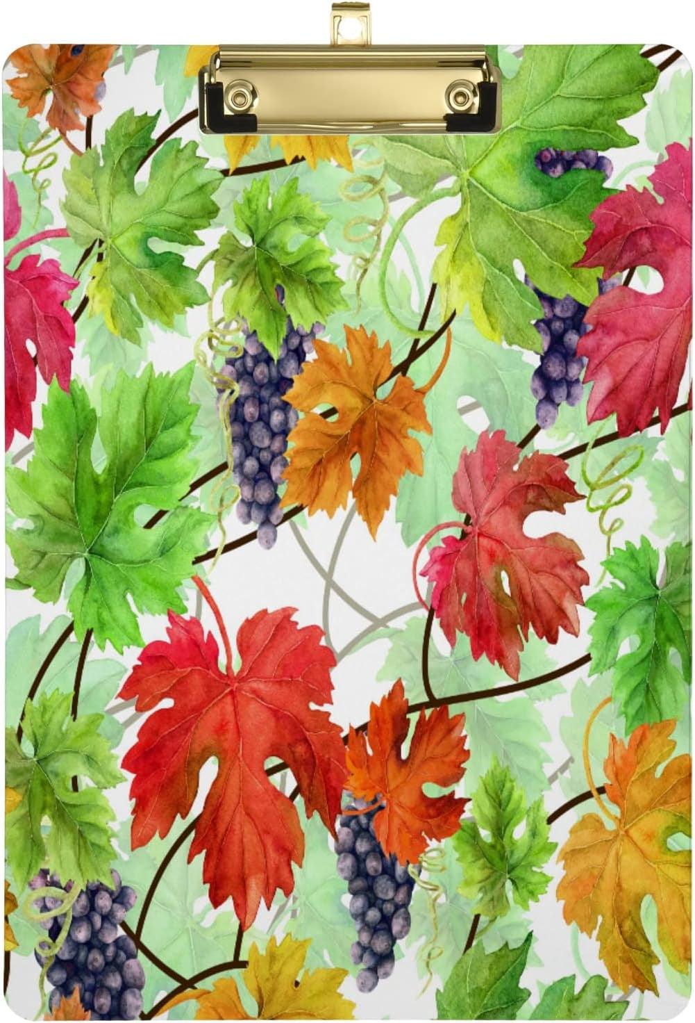 FMSHPON Autumn Leaves Grape Fruits Clipboard Hardboard Wood Nursing ...