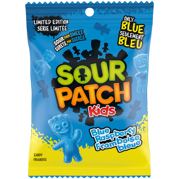 Sour Patch Kids, LIMITED EDITION Blue Raspberry Candy, Sour then Sweet ...
