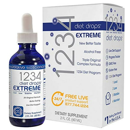 Creative Bioscience 1234 Diet Drops Extreme for Women & Men, Diet Drops ...