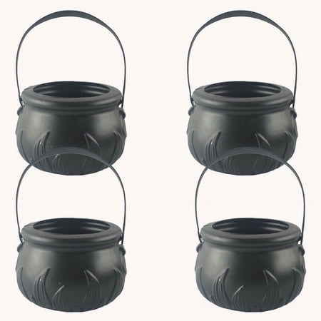 ShenMo Black Mini Cauldron,Plastic Witch Cauldron, Witches Cauldron ...