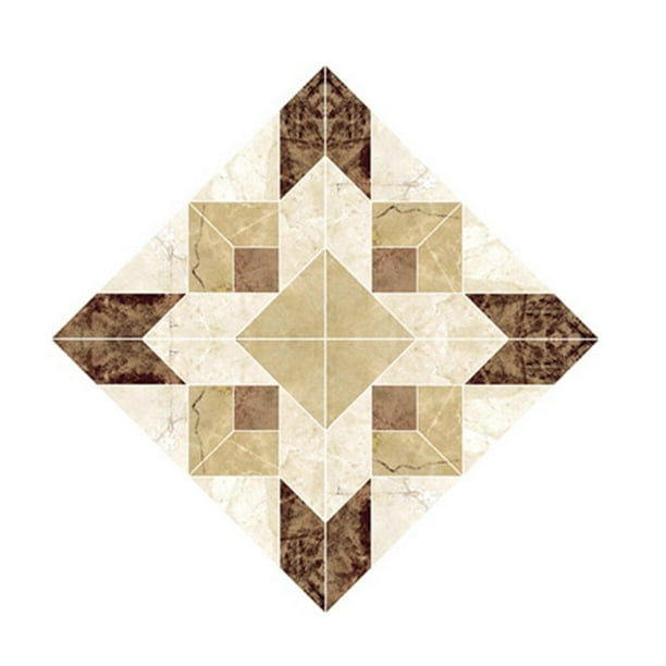 destyer 10pcs/pack Self Adhesive Floor Tiles tile decals Diagonal Decal ...