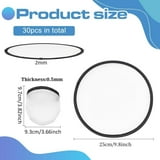 30Pcs White Foldable Flying Disc Fans 9.8inch Sublimation Fans Nylon ...