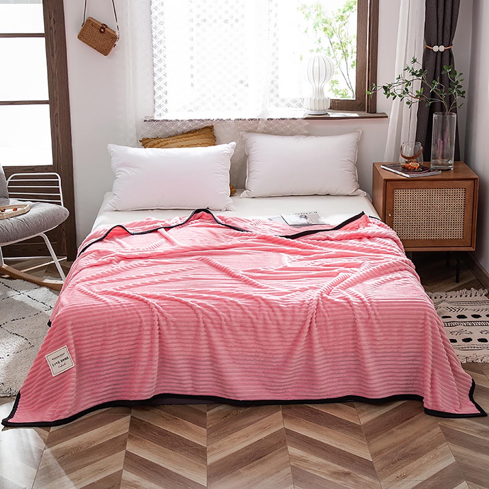 Xihbxyly Ofertas de hoy contraste de color manta, color manta, manta ...