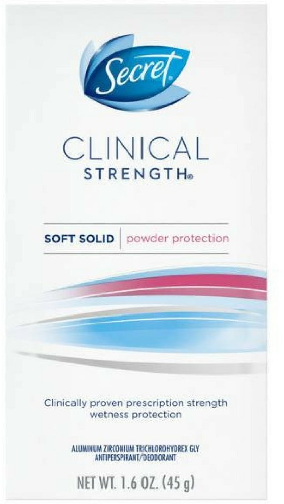 Secret Clinical Strength Soft Solid Powder Protection Deodorant, 1.6 oz ...
