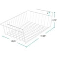 Modern Home Cabinet Wire Hanging Basket Shelves - Space Saving Under ...