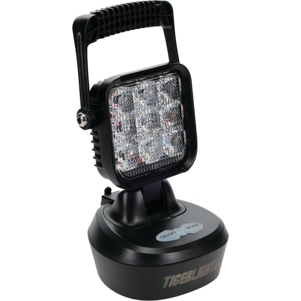 Tiger Lights Rechargeable LED Magnetic Work Light Flashing/Flood Off ...