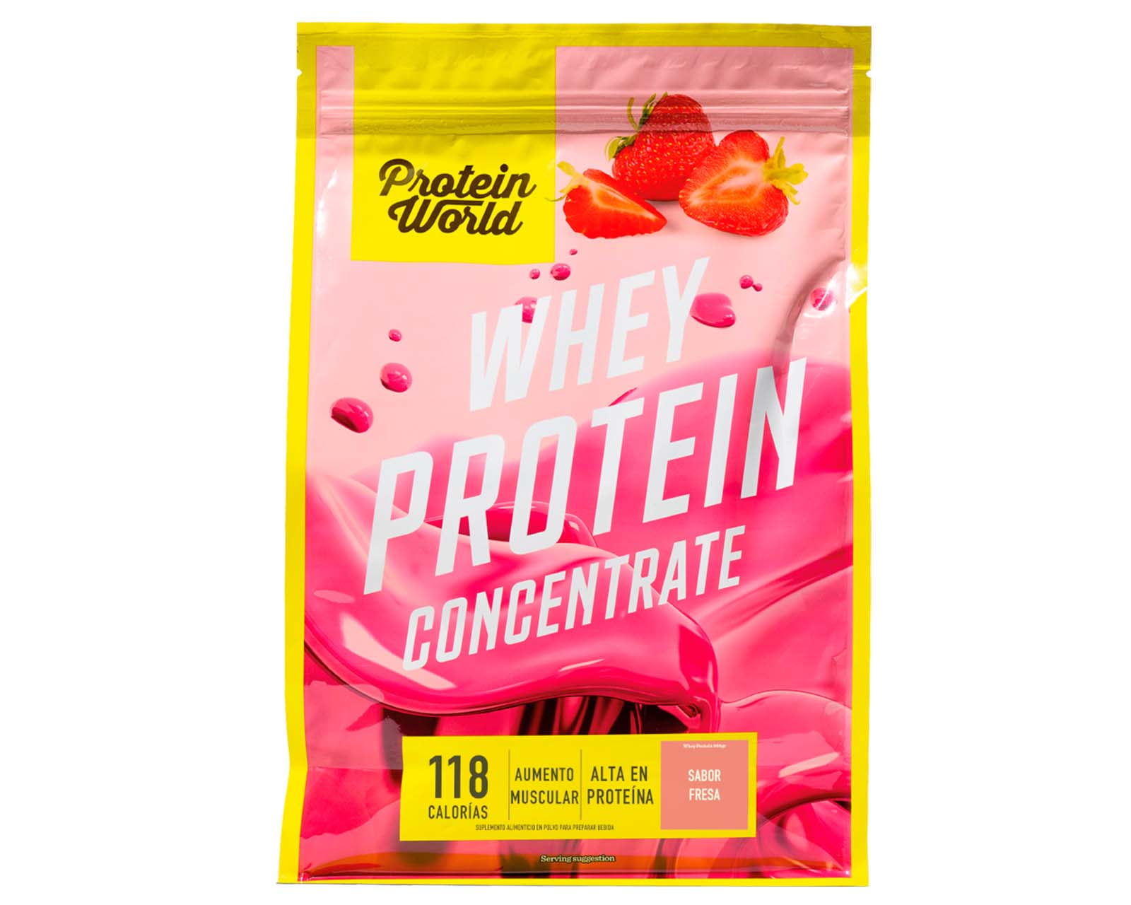 PROTEIN WORLD WHEY PROTEIN FRESA 900G Protein World WPC-STRA-900 ...