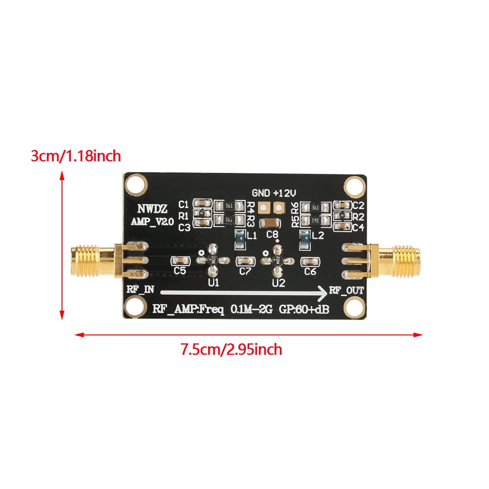 Amplificador de bajo ruido, amplificador de banda ancha RF LNA Amplificador de bajo ruido LNA ...