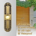 5.1 Inch Heavy Duty Doorbell Push Button Metal Led Light Door Bell ...