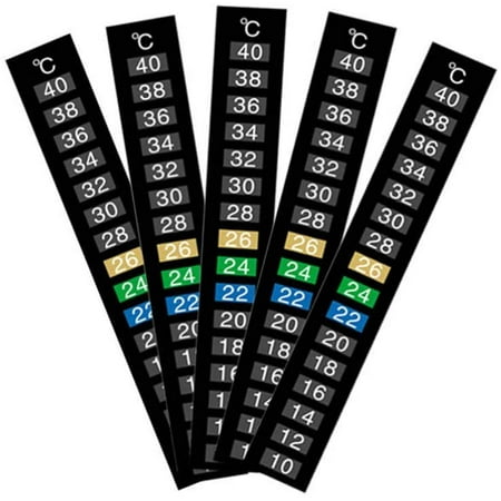 ULTECHNOVO Temperature Strip Sticker - Aquarium Thermometer Stick on ...