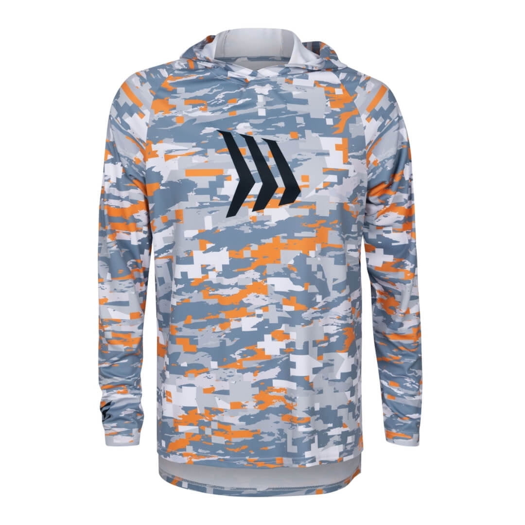 Gillz Sun Orange Men's Contender Series Long Sleeve UV Hoodie - Walmart.com