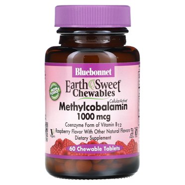 Bluebonnet Earth Sweet Chewables Cellular Active Methylfolate 800 Mcg ...