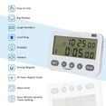 Large Display Kitchen Timer Countdown up Digital Timer,24-Hour Clock ...