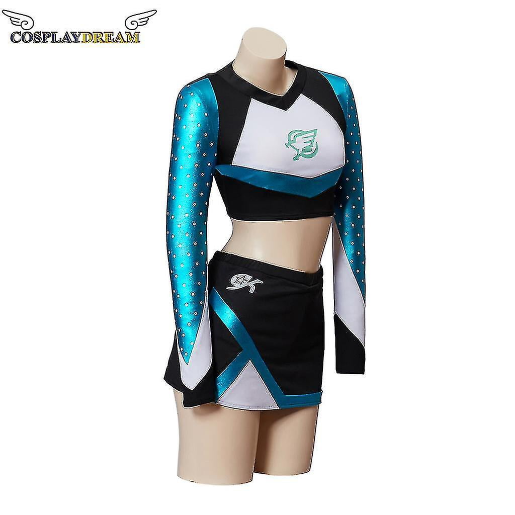 Uniforme de animadora Maddy, conjunto de minifalda corta con mangas ...