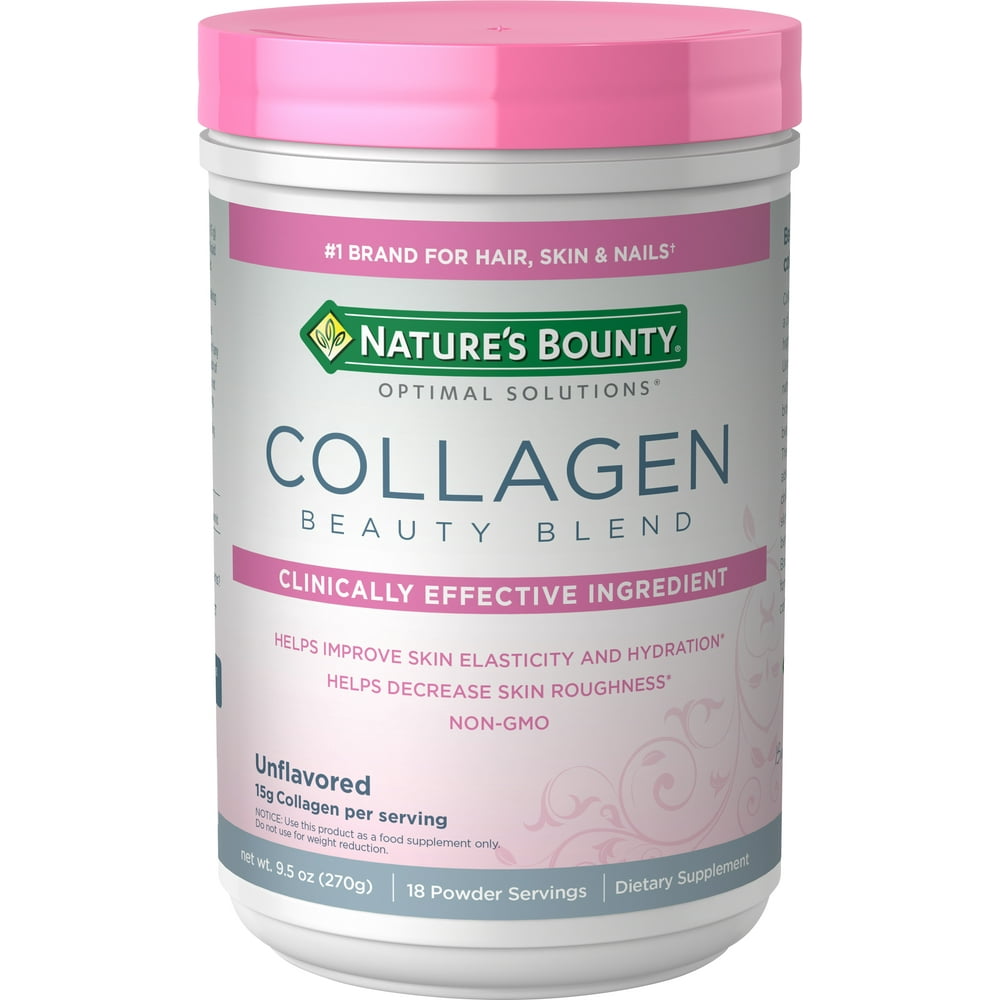 Nature's Bounty Collagen Powder, Unflavored, 15g, 20 Servings - Walmart ...