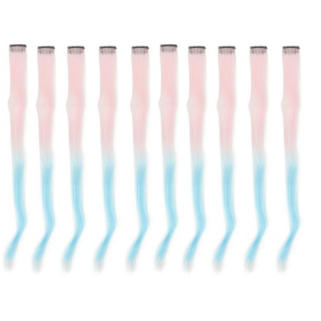 Hairpiece, Colored Heat Resistant Clip In Hairpiece For Women For ...