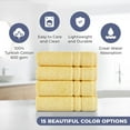 Hawmam Linen Yellow Hand Towels Set of 4 – Luxury Cotton Hand Towels ...