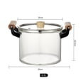 Glass Pots for Cooking On Stove, High Borosilicate Glass Simmer Pot ...