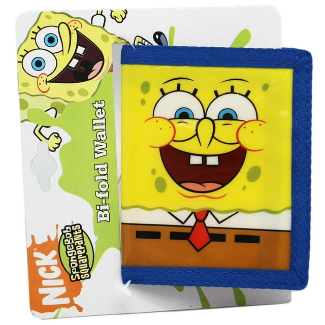 Spongebob Squarepants Kids Bi-Fold Wallet for Children's Money Saving ...
